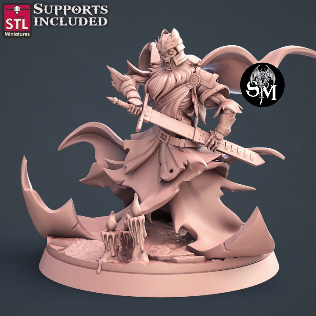 Wraith B Undead STL Miniatures 28-32mm - Etsy