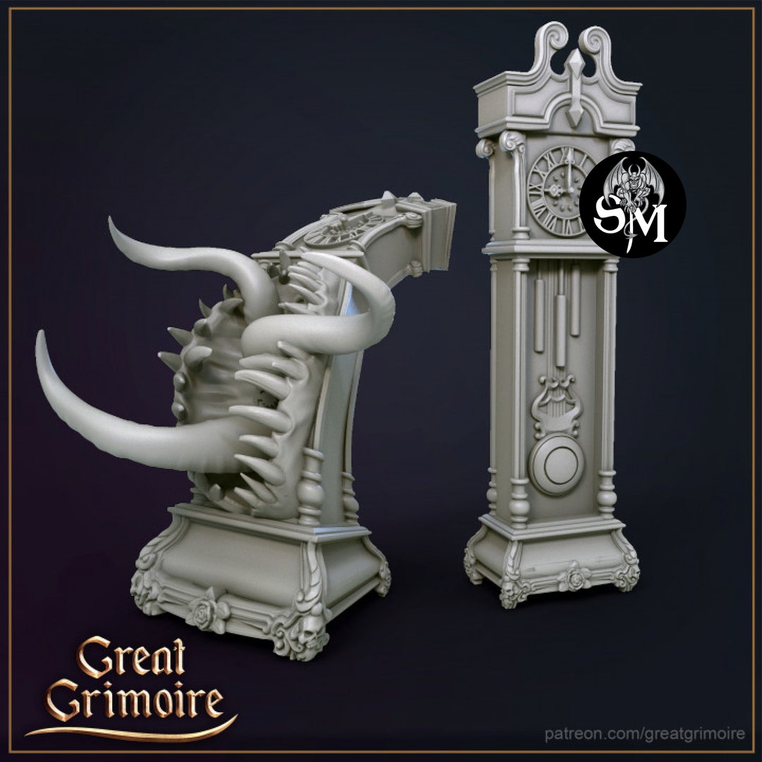Clock Mimic Set Monstrosities Great Grimoire 28-32mm - Etsy