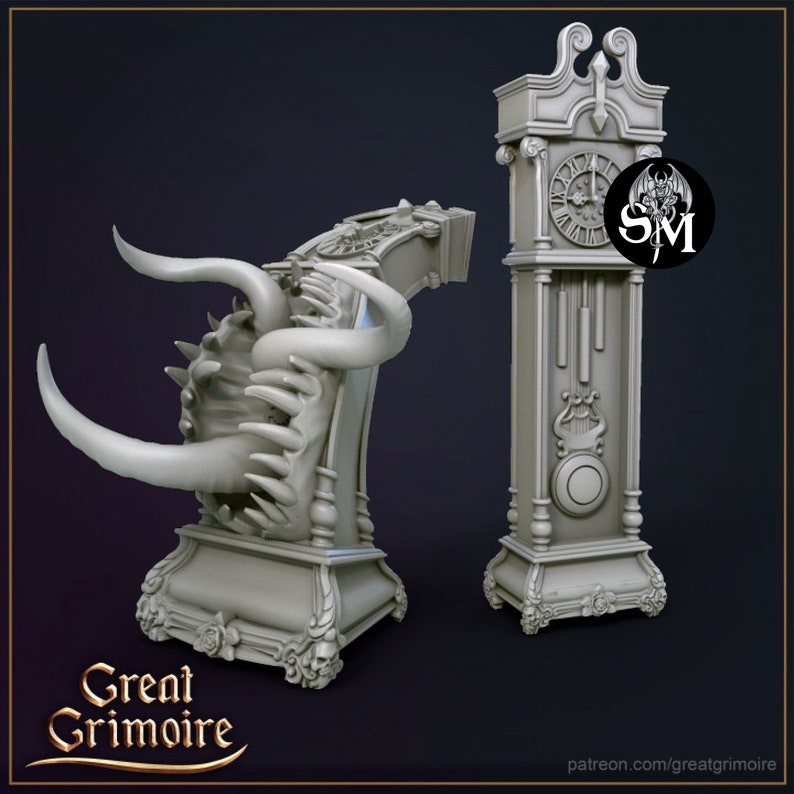 Clock Mimic Set Monstrosities Great Grimoire 28-32mm - Etsy