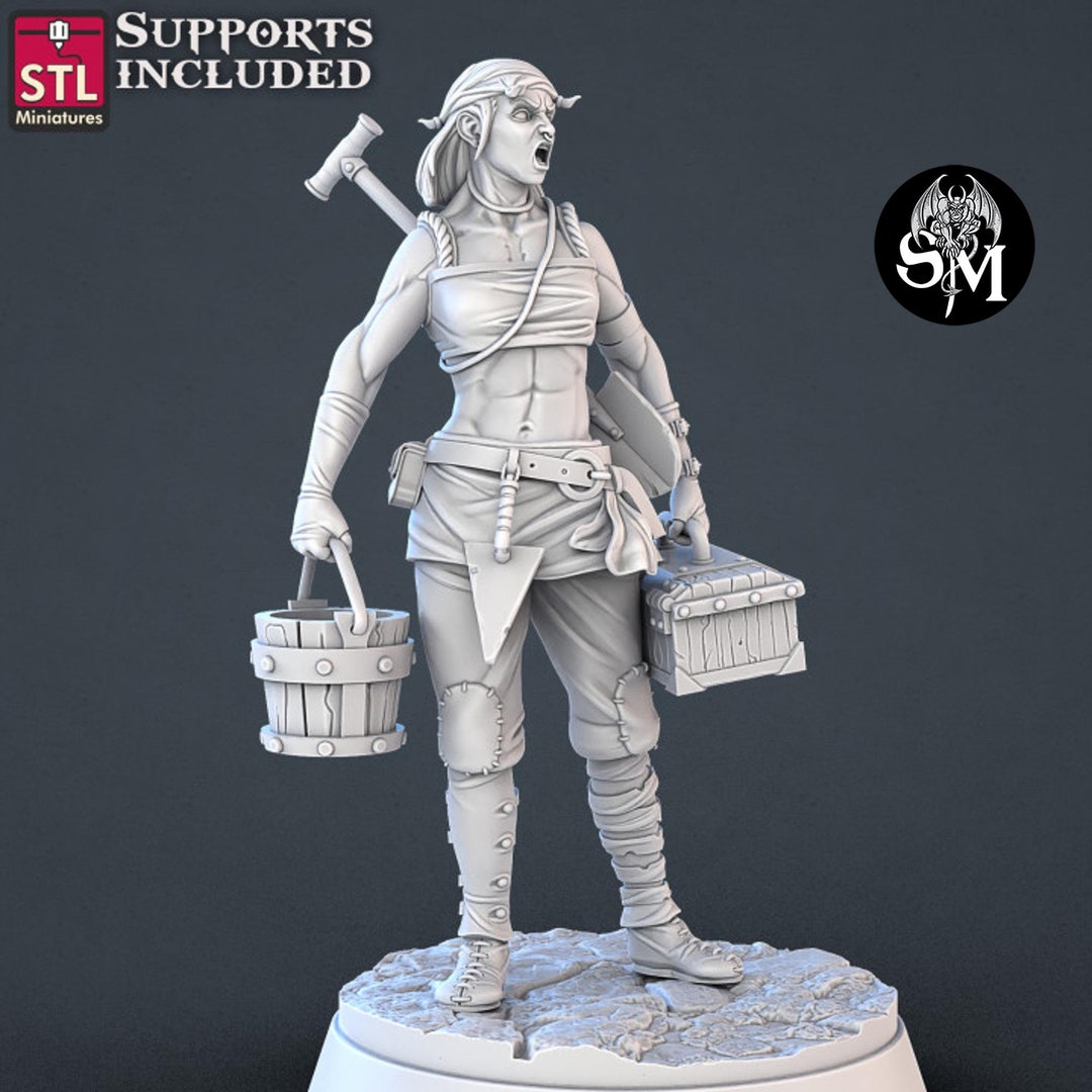Worker D NPC STL Miniatures 28-32mm - Etsy UK
