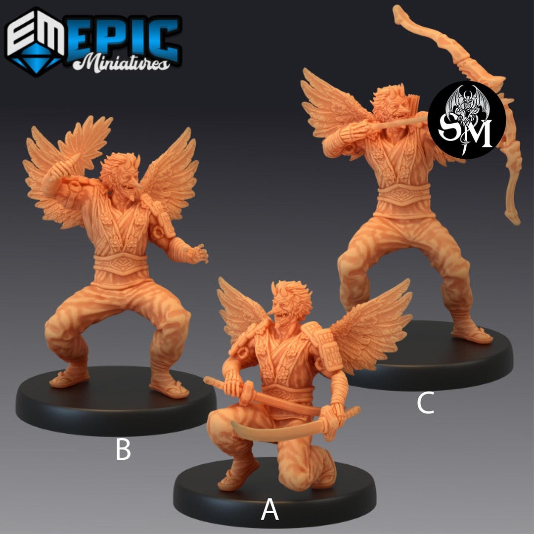 Tengu Japanese epic Miniatures 28-32mm - Etsy