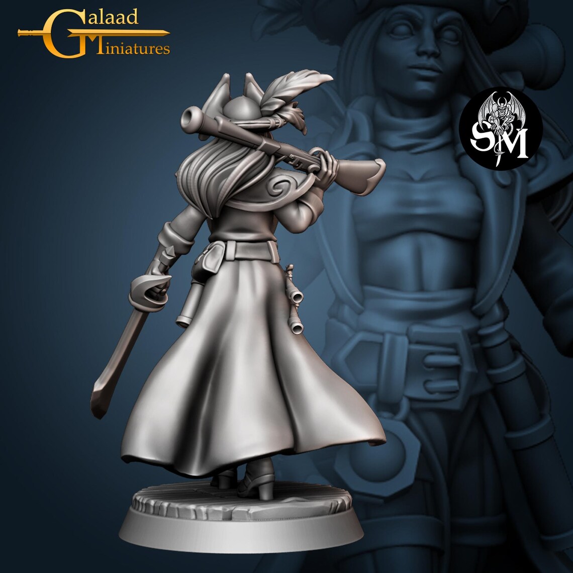 Captain Walking Pirate Player Characters NPC Galaad - Etsy