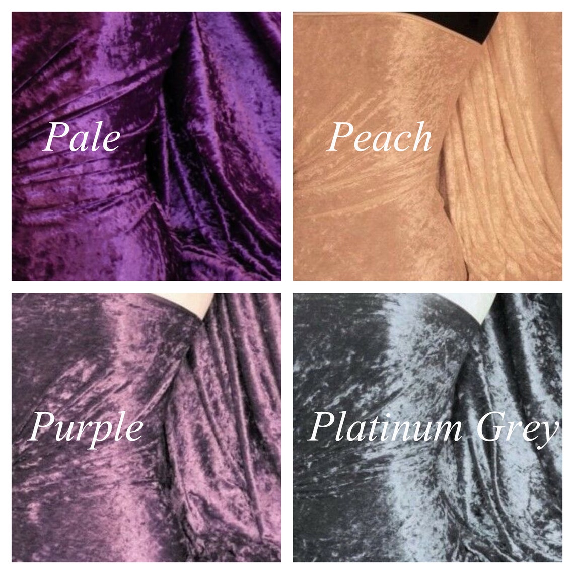 Premium Crushed Velvet Craft Fabric Velour Stretch Material - Etsy