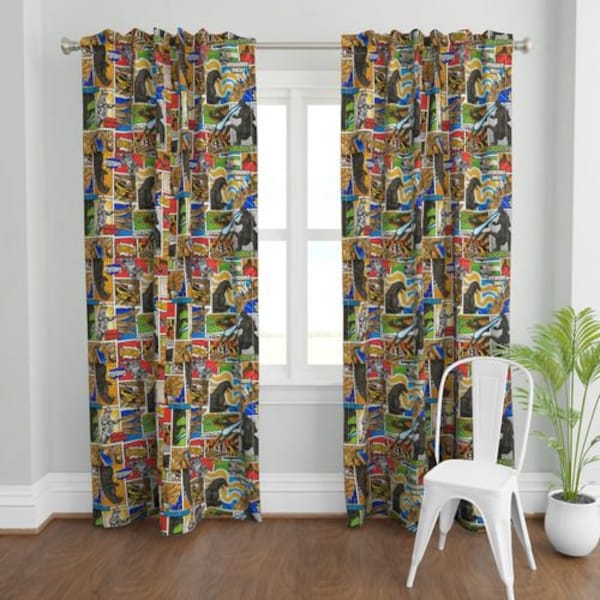 Godzilla Curtains - Etsy