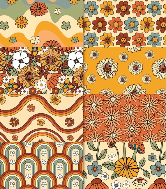 Vintage retro floral cotton fabric - ayanawebzine.com
