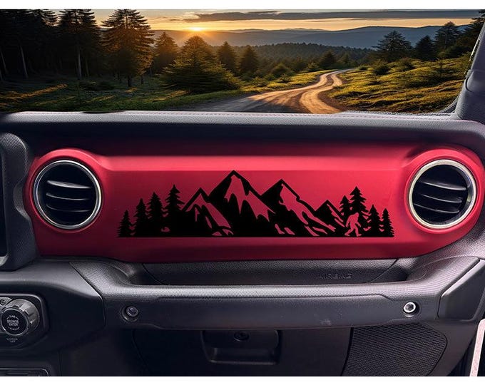Mountain Dashboard Decal - Etsy