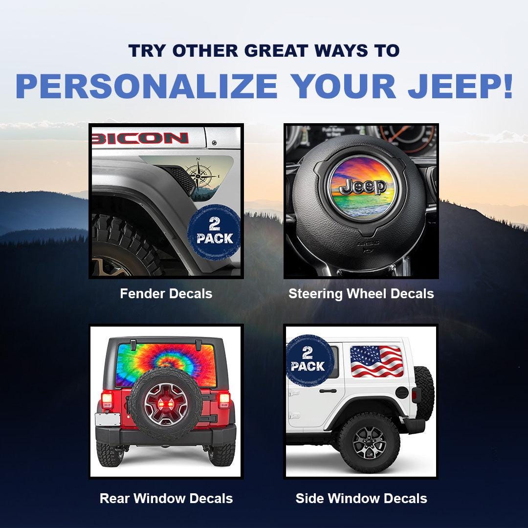 Yeti Trees Steering Wheel Decal - Etsy