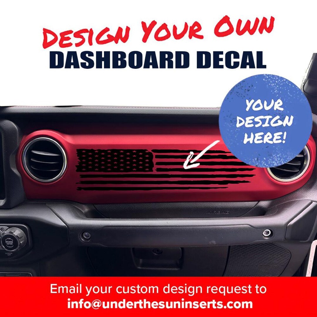 Custom Dashboard Decal - Etsy