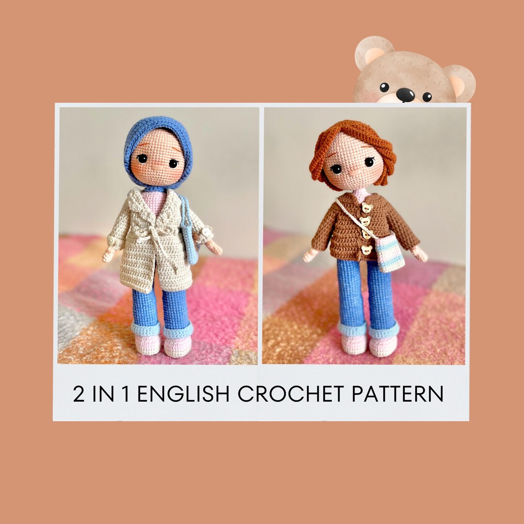 Crochet Pattern for Cute Hijab Girl Zeynep | 2 in 1 Doll (english and ...