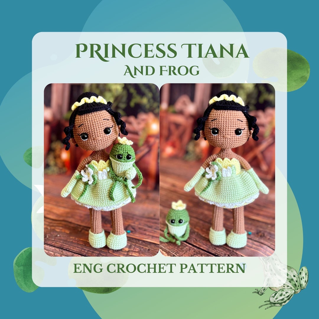 Crochet Pattern for Princess Tiana and Frog english PDF - Etsy Australia