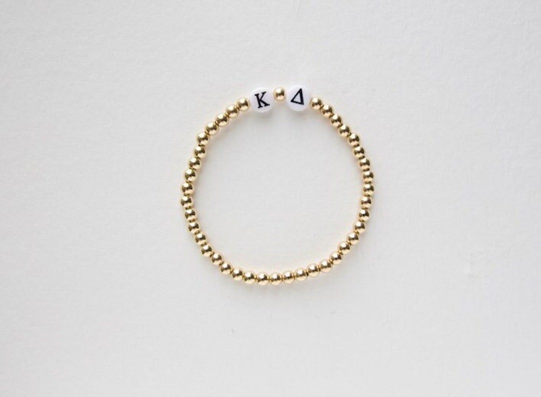 Kappa Delta Gold Filled Sorority Bracelet Kd Bracelet, Custom Greek ...