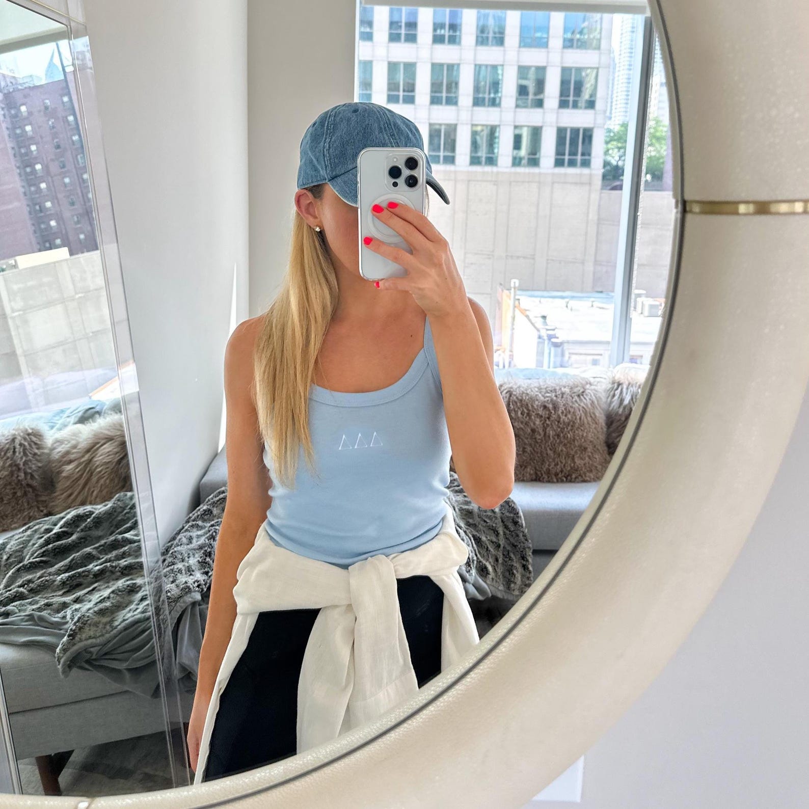 Embroidered Sorority Merch, Custom Greek Letter Tank Top, Light Blue ...