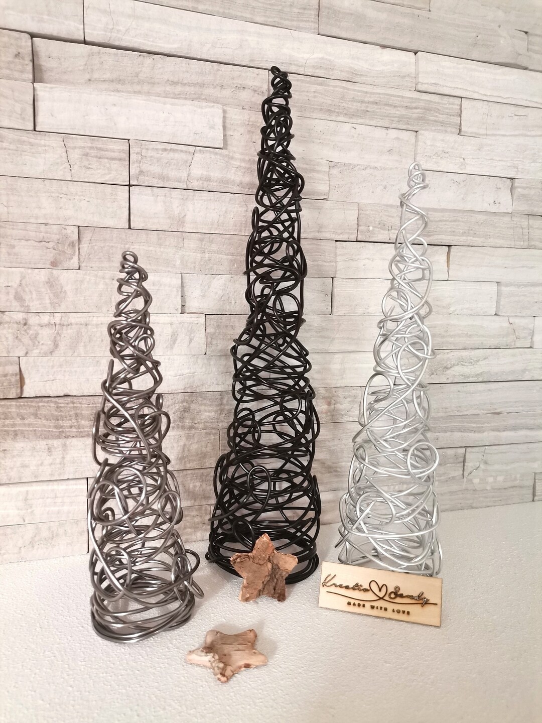 Stylish Wire Christmas Trees - Christmas Tree - Christmas Decorations ...
