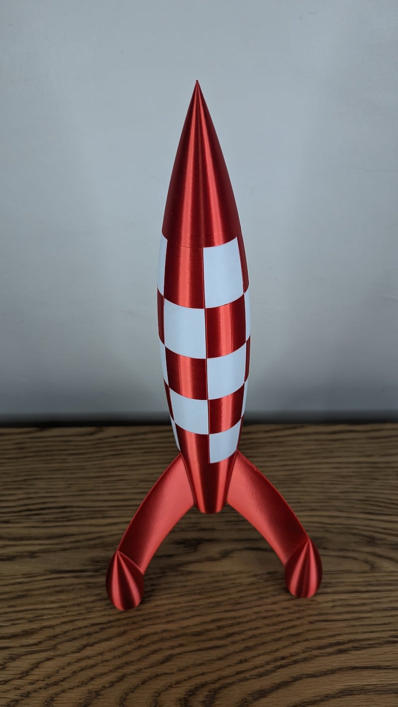 Tintin Rocket Puzzle Desk Statue - Etsy