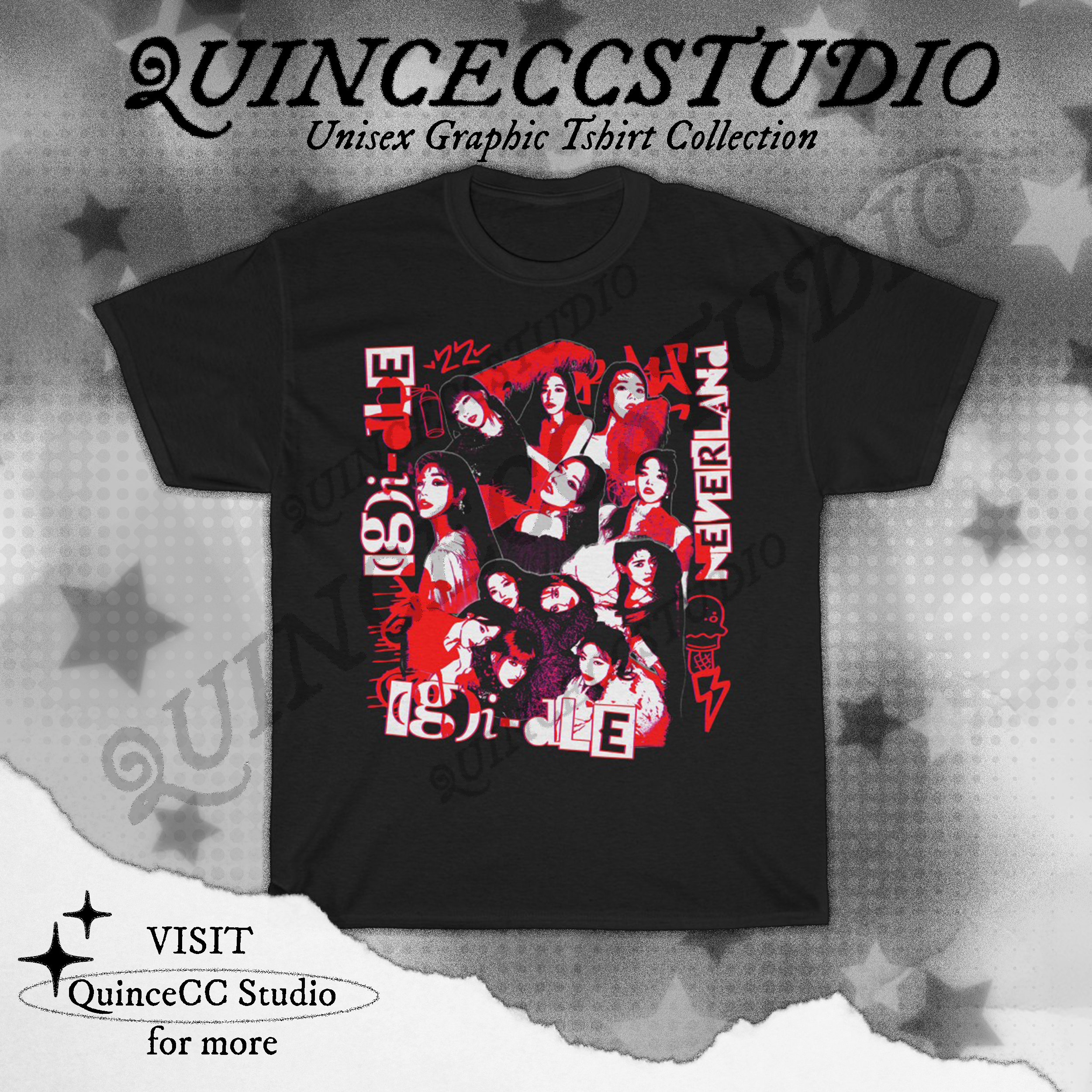 GIDLE gi-dle Shirt Tshirt Tee gi-dle Merch Kpop Shirt Ot6 | Etsy