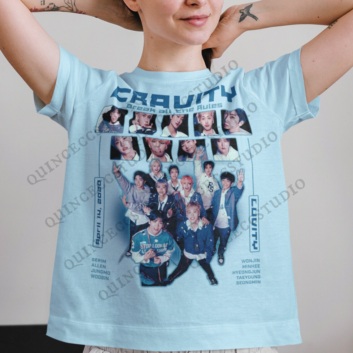 CRAVITY Shirt Tshirt Tee Merch Cravity Graphic Tee for Fan | Etsy