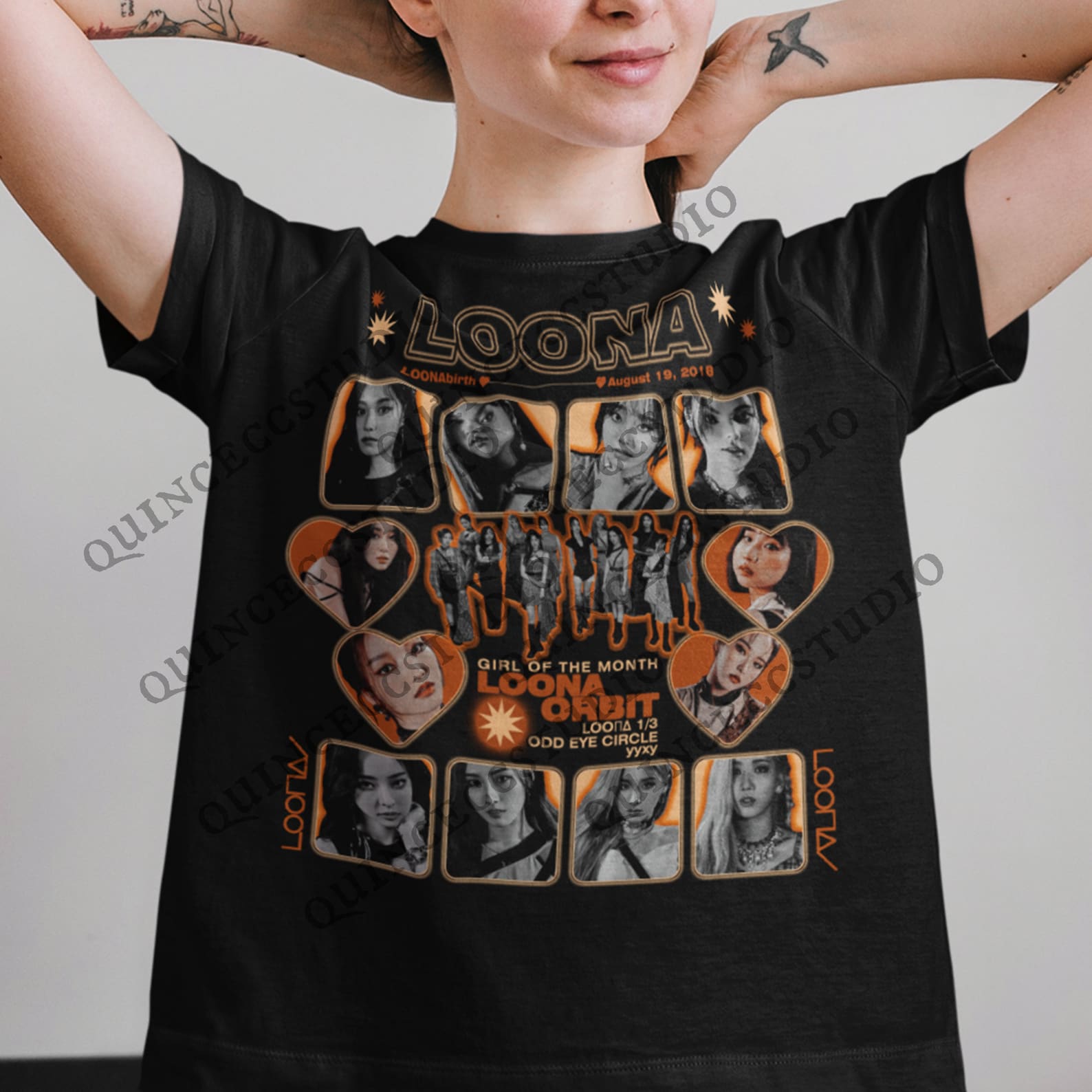 LOONA Shirt Tshirt Tee Merch Loona Paint the Town Inspired | Etsy