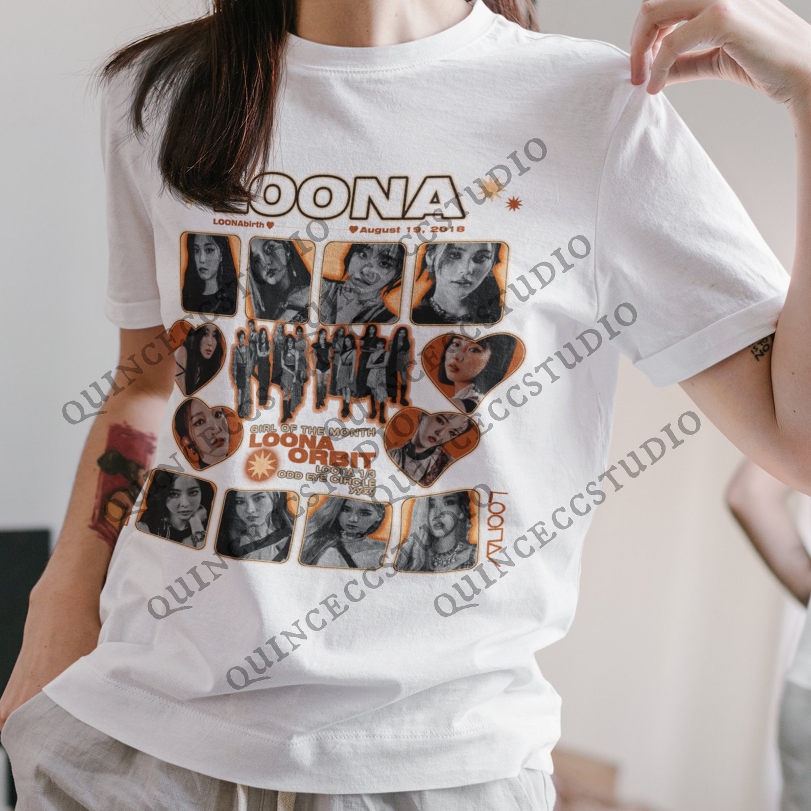 LOONA Shirt Tshirt Tee Merch Loona Paint the Town Inspired | Etsy