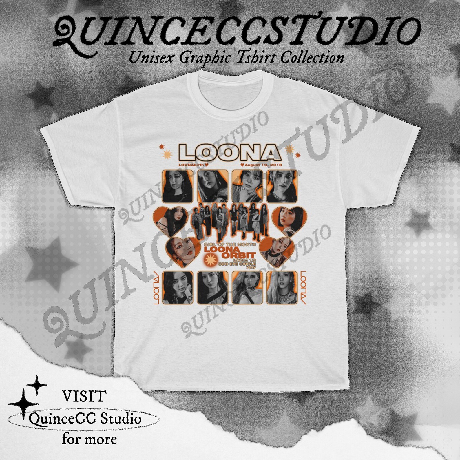 LOONA Shirt Tshirt Tee Merch Loona Paint the Town Inspired - Etsy