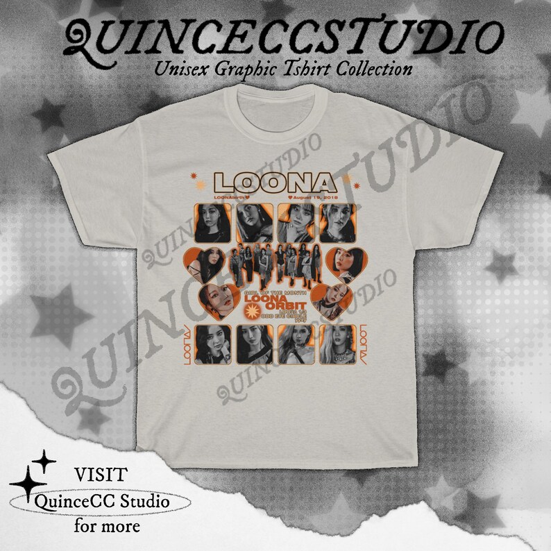 LOONA Shirt Tshirt Tee Merch Loona Paint the Town Inspired | Etsy