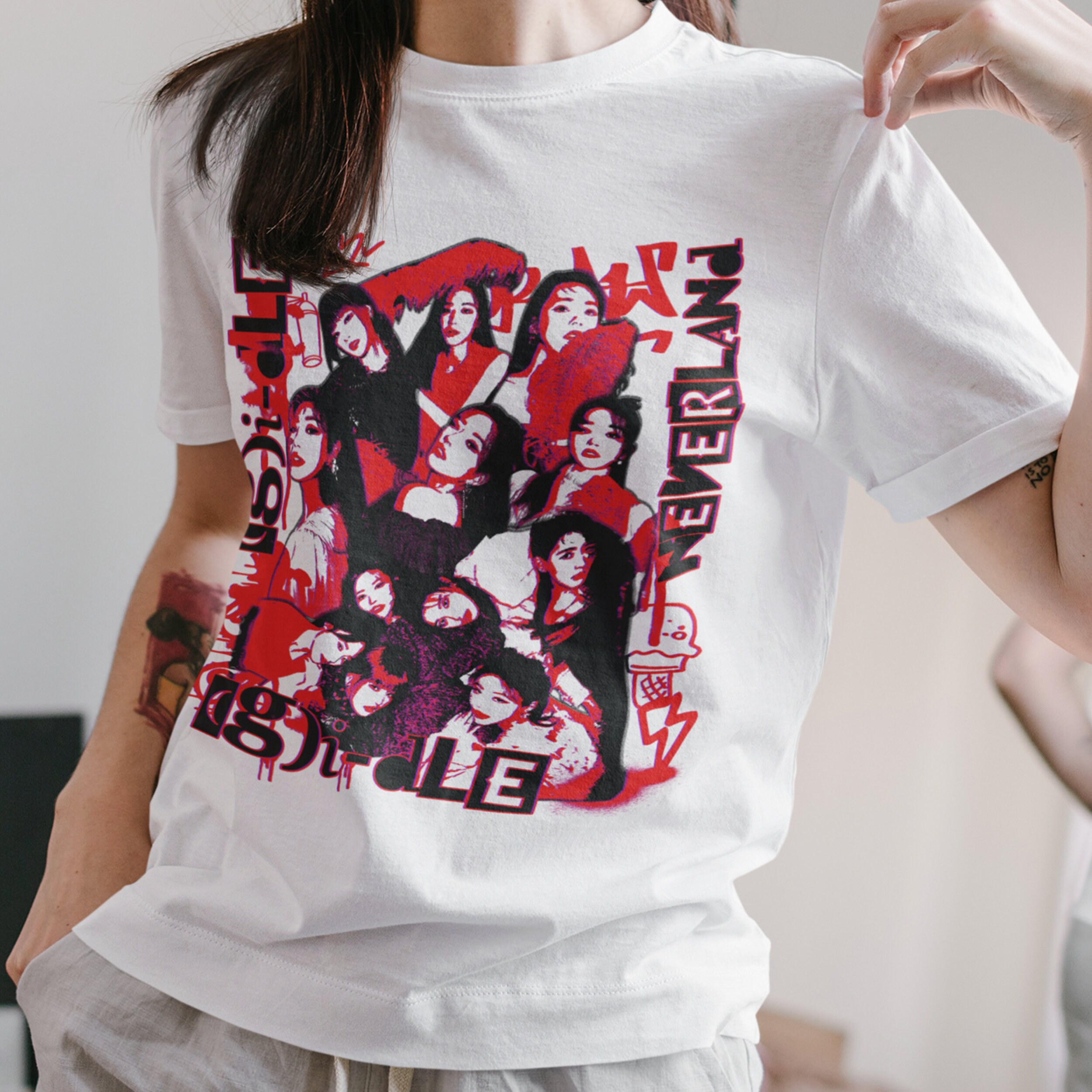 GIDLE gi-dle Shirt Tshirt Tee gi-dle Merch Kpop Shirt Ot6 | Etsy