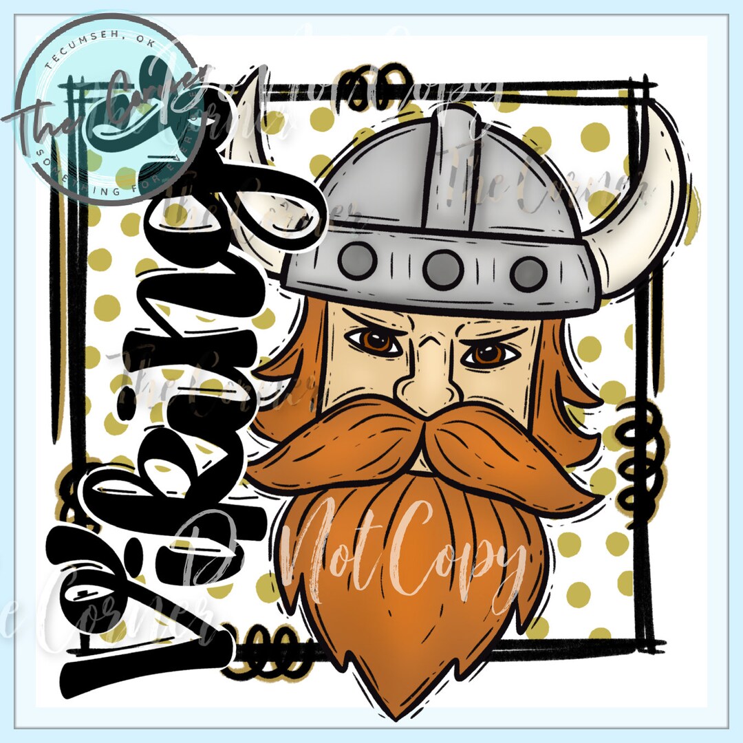 Vikings Heat Transfer Htv- Viking Mascot Htv- Viking Sublimation Design ...
