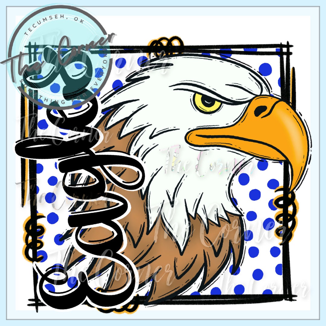 Eagle Football Heat Press Transfer- Eagle Cheer HTV Transfer- Football ...