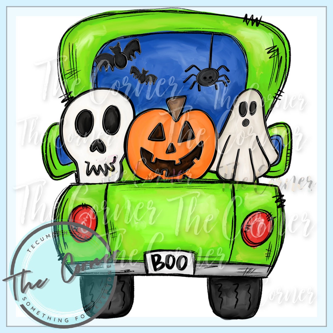 Pumpkin Truck Heat Press Transfer Pumpkin HTV Transfer Pumpkin ...