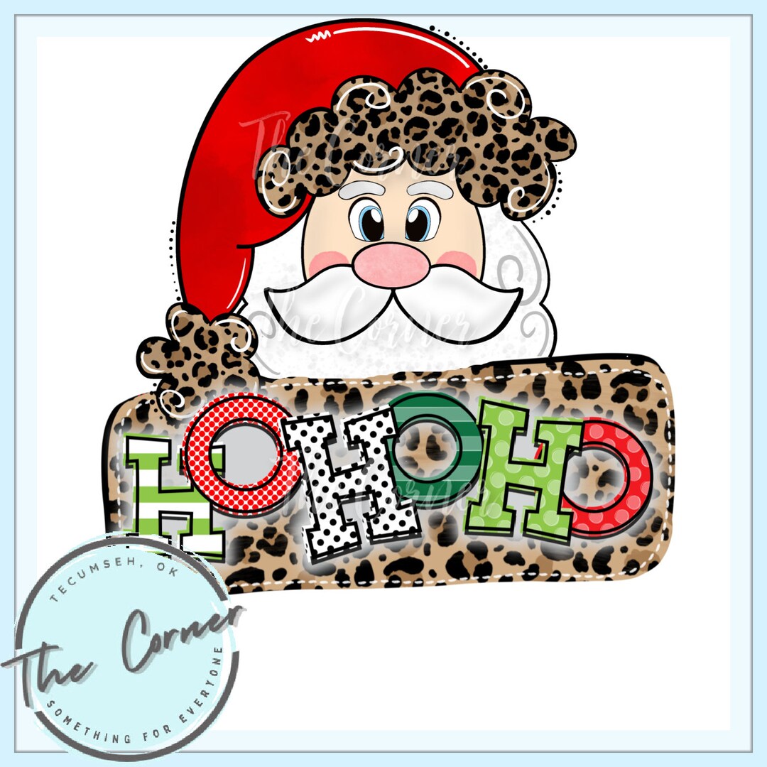 Merry Christmas Heat Press Transfer- Christmas Santa HTV Transfer ...