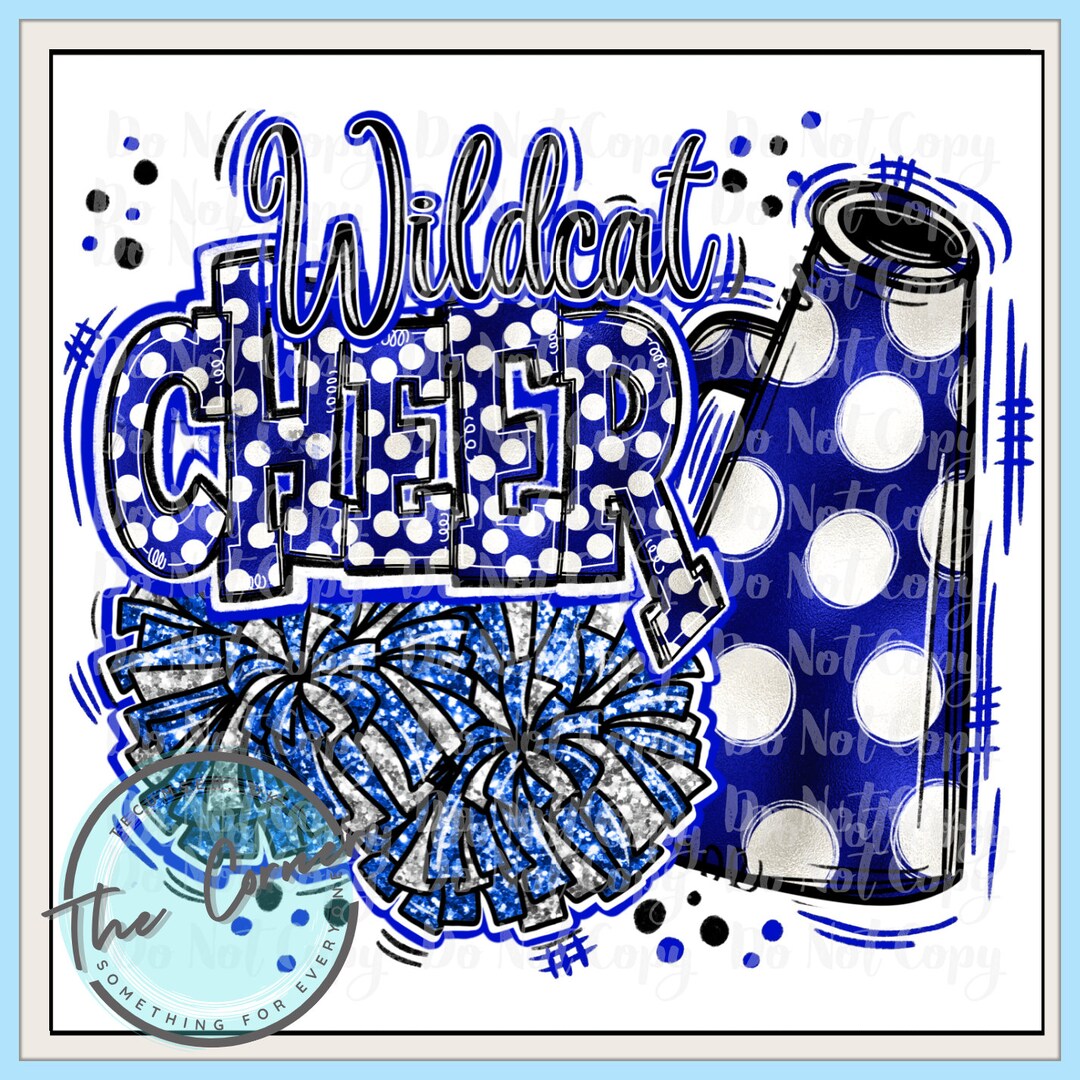 Wildcat Cheer Heat Press Transfer- Wildcats Cheerleading HTV Transfer ...