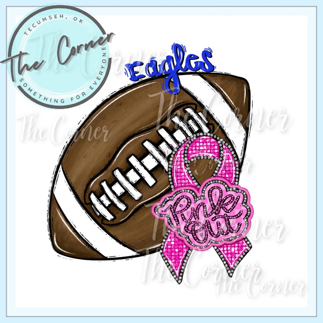 Eagles Breast Cancer Football Shirt Transfer Cancer Football Htv ...
