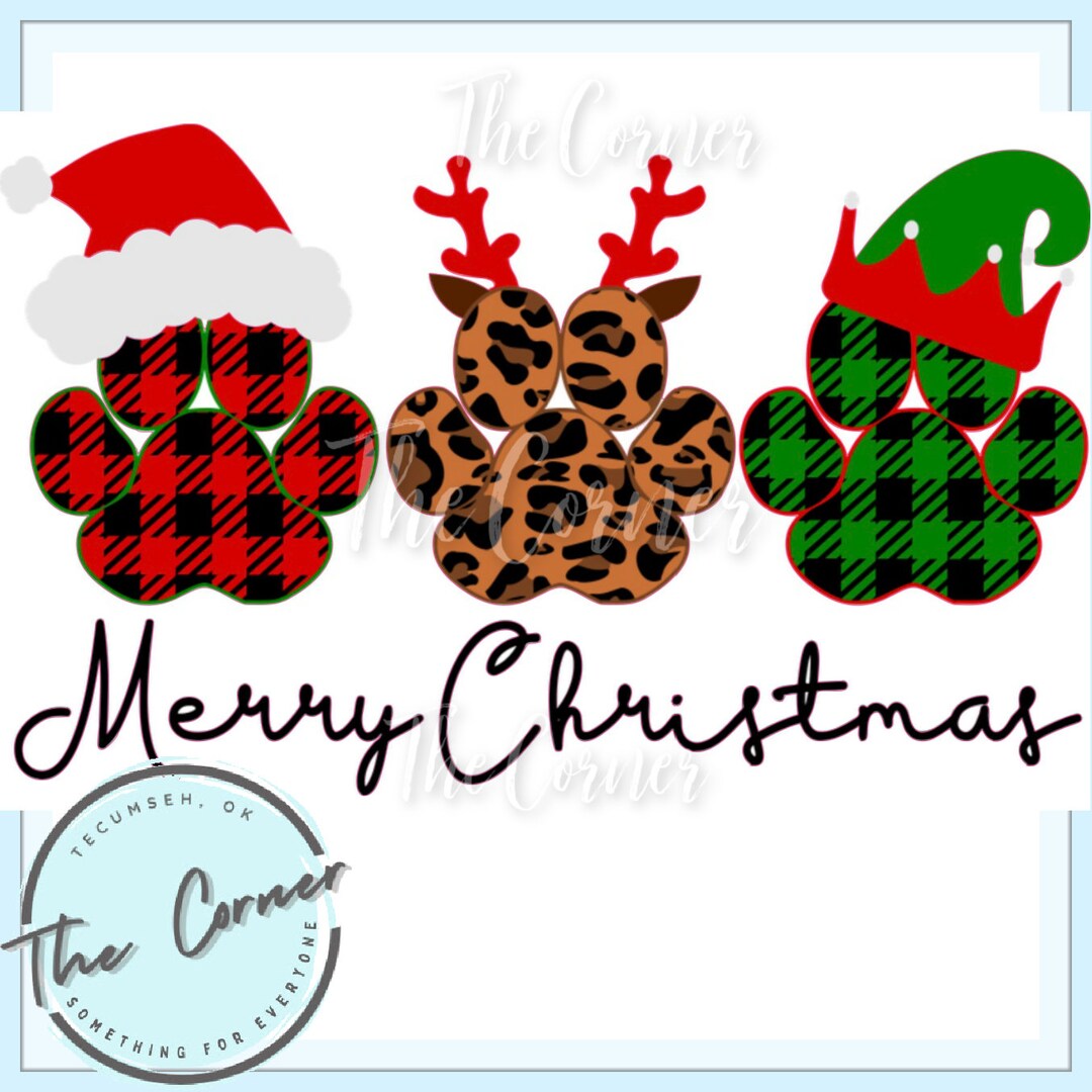 Merry Christmas Heat Press Transfer- Christmas HTV Transfer- Christmas ...