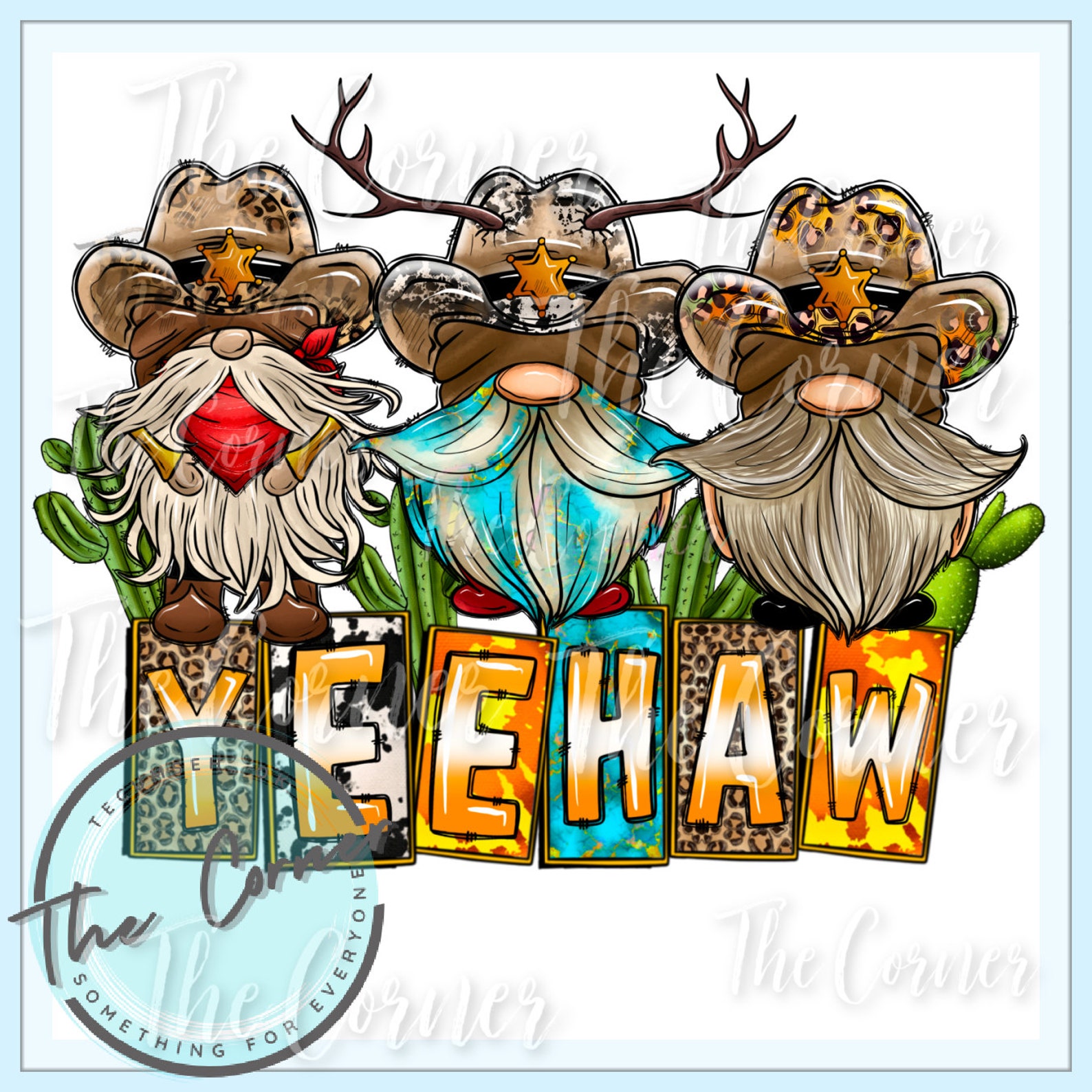 Gnome Cowboy Heat Press Transfer Cowgirl HTV Transfer Yeehaw - Etsy