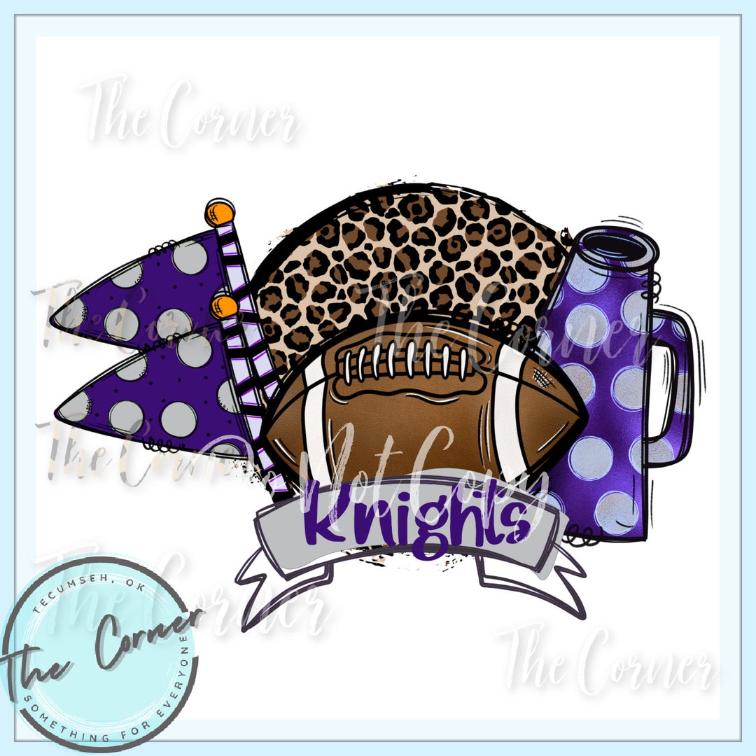 Knights Heat Press Transfer Go Knights Mascot HTV Transfer Football ...