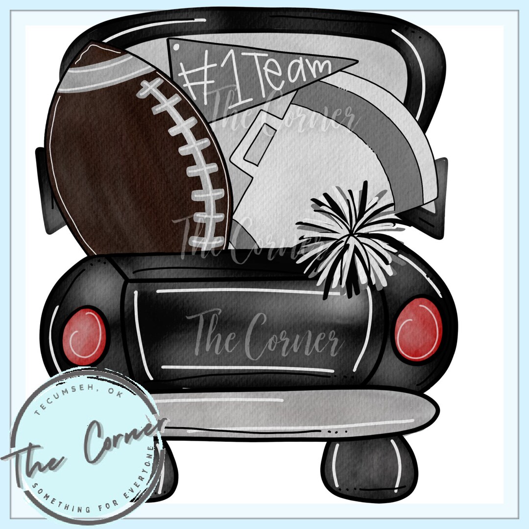 Truck Football Heat Transfer Htv Football Mascot Htv Football Truck ...