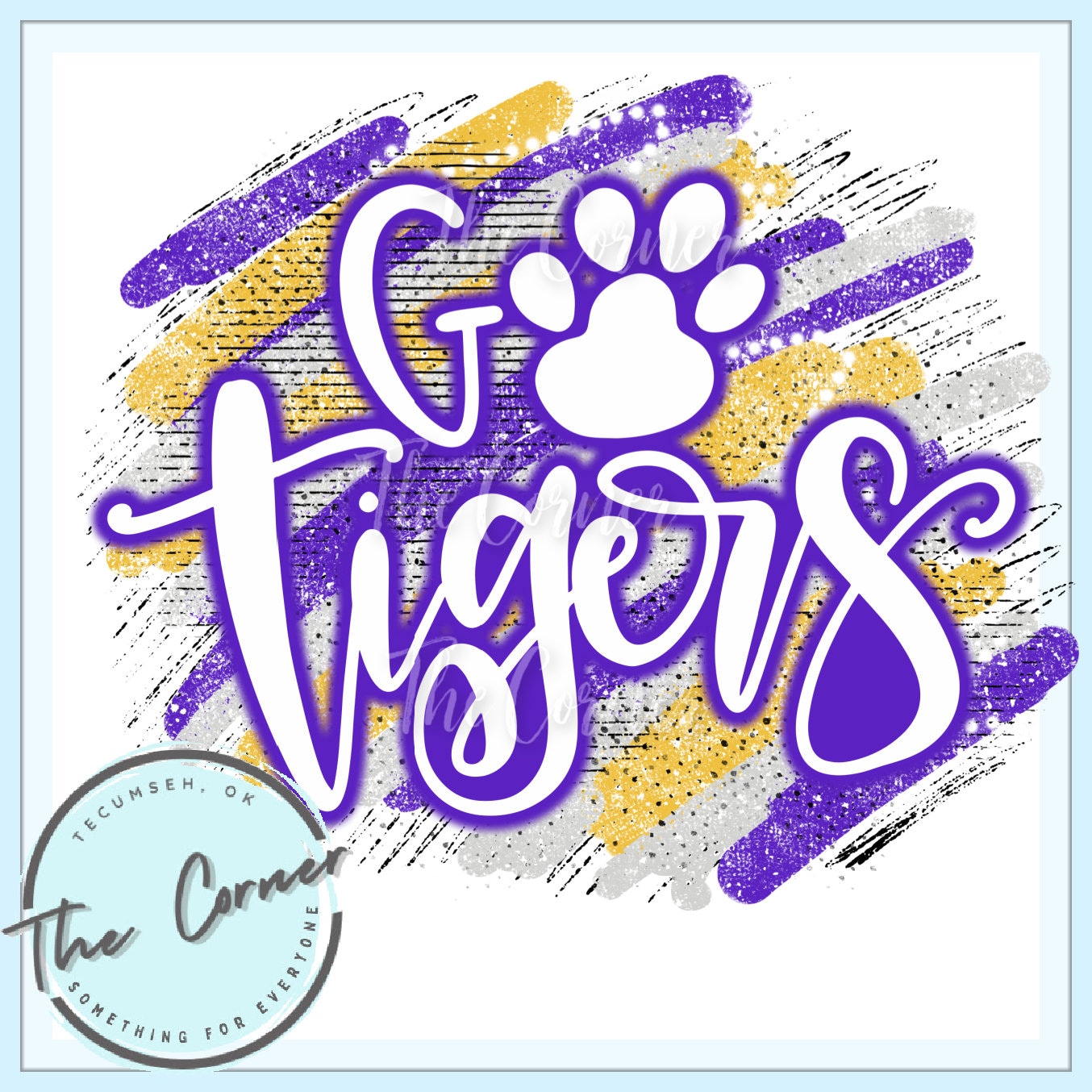 Tiger Heat Transfer Htv- Tiger Mascot Htv- Tiger Doodle Sublimation ...