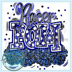 Pom Pom Heat Press Transfer Dance Mascot HTV Transfer Cheerleading Team ...