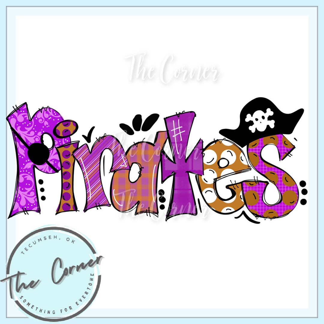 Pirates Heat Press Transfer- Pirate Mascot HTV Transfer- Football Team ...