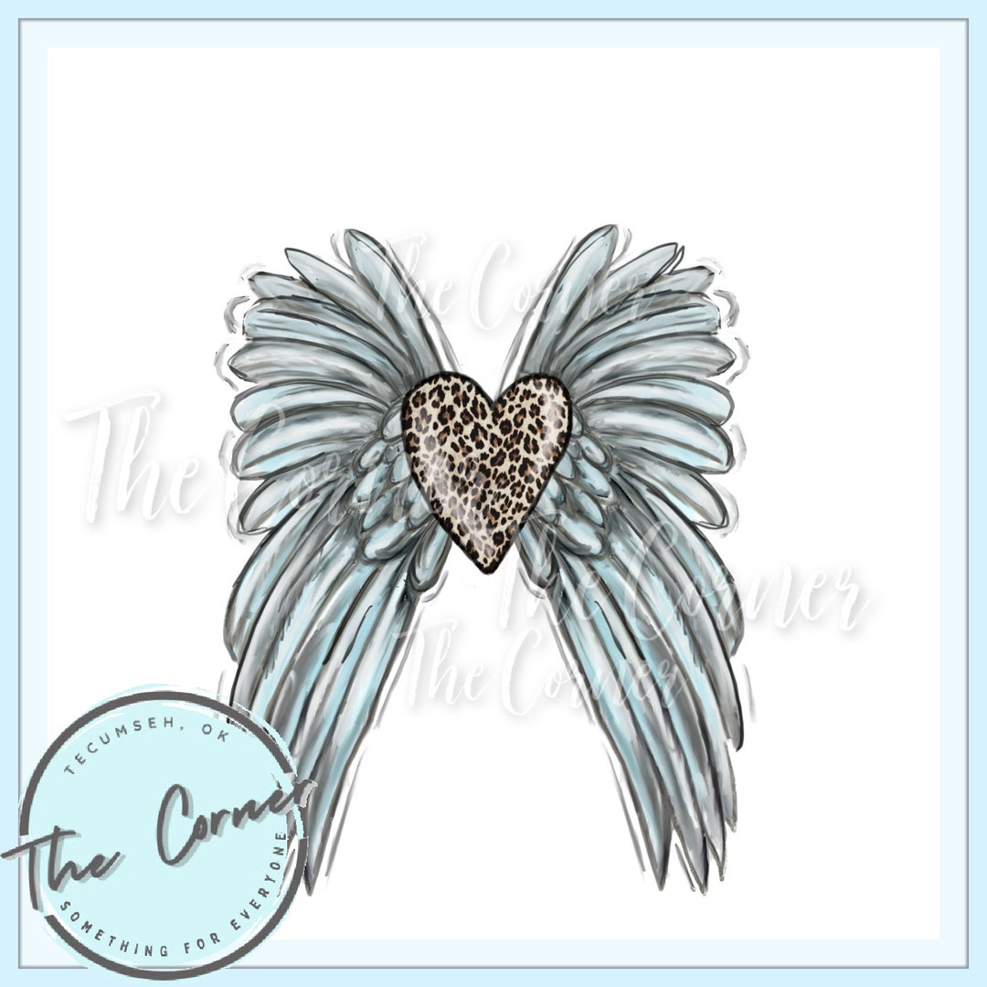 Angel Wings Heat Press Transfer Memorial HTV Transfer - Etsy