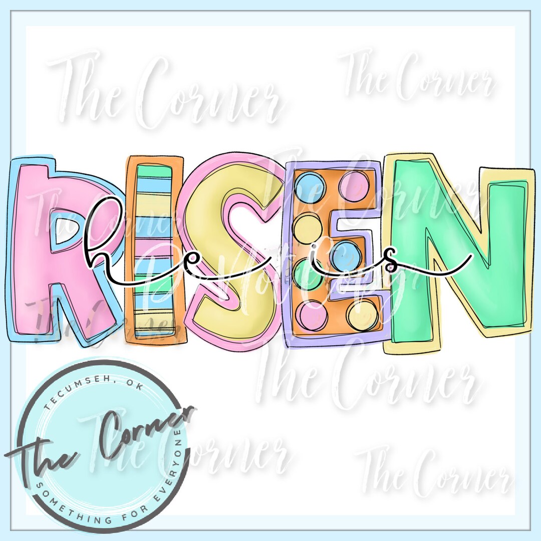 Easter Bunny Htv Transfer Easter Cross Sublimation He is Risen Shirt ...