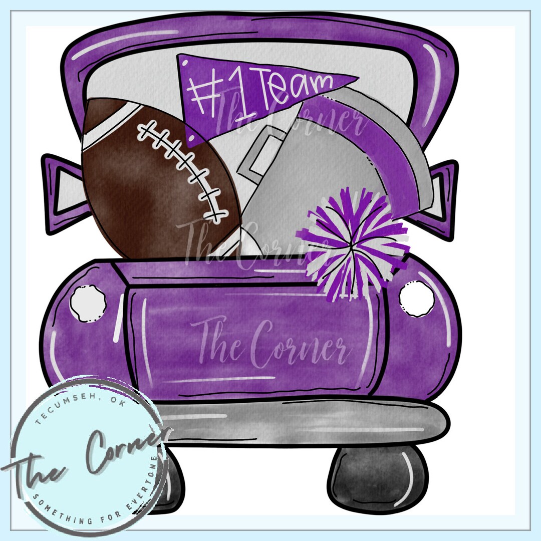 Truck Football Heat Transfer Htv Football Mascot Htv Football Truck ...