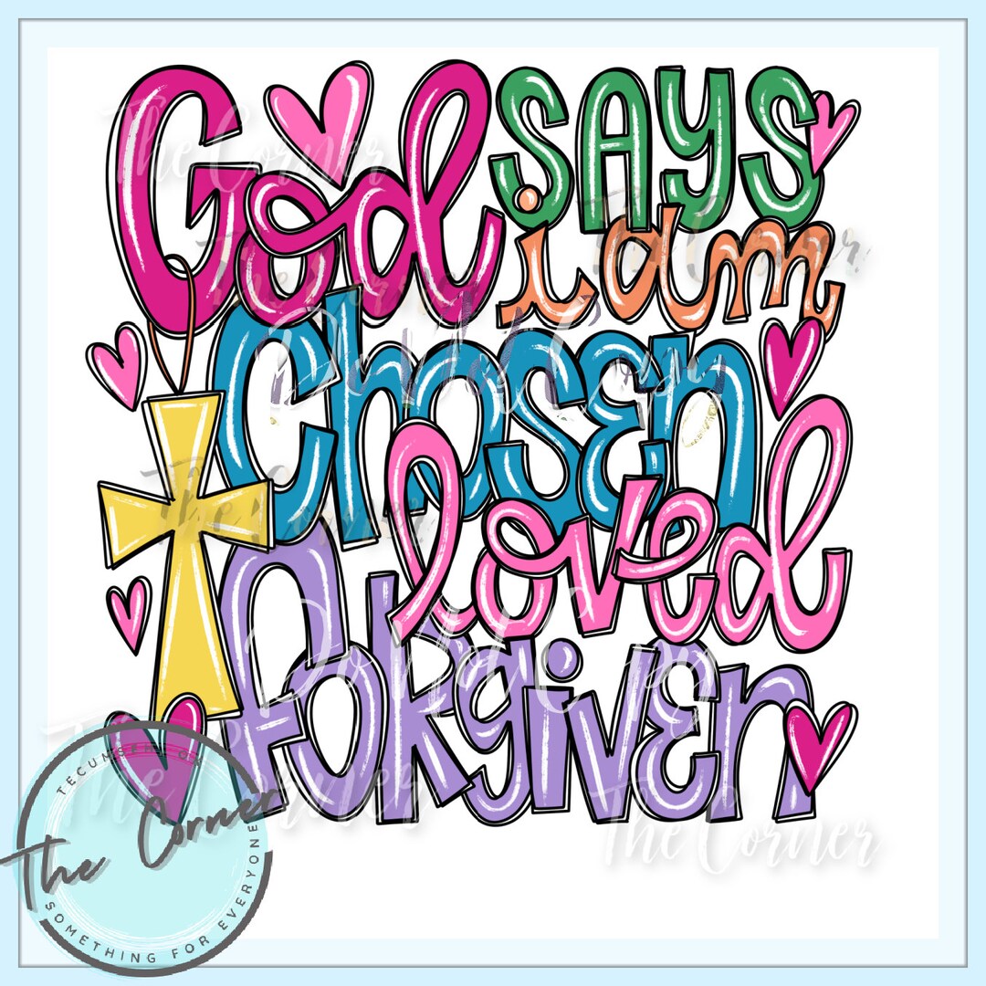 God Says I Am Transfer Faith Htv Transfer Spiritual Sublimation Trust ...