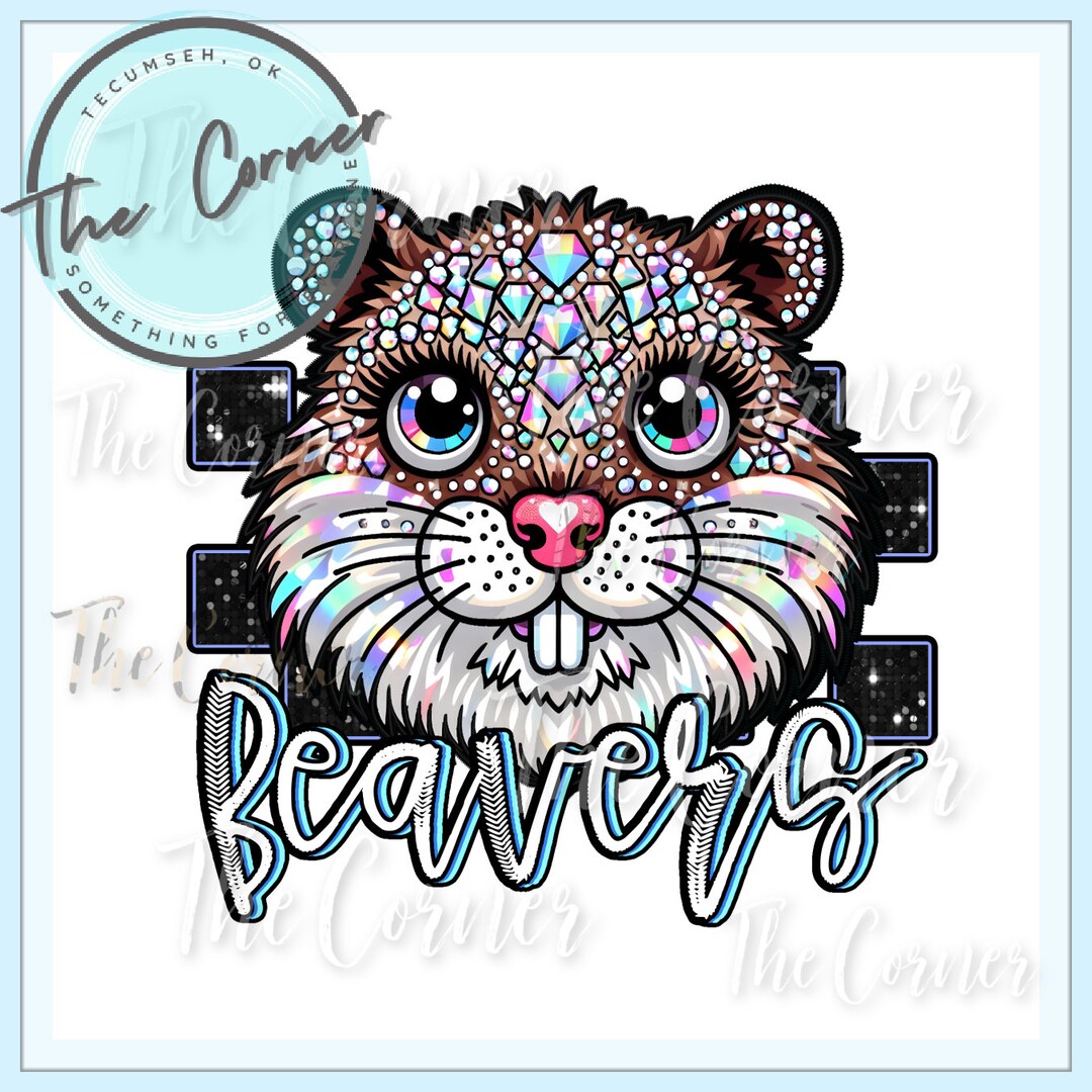 Beavers Heat Transfer Htv Beaver Mascot Beavers Team Sublimation ...