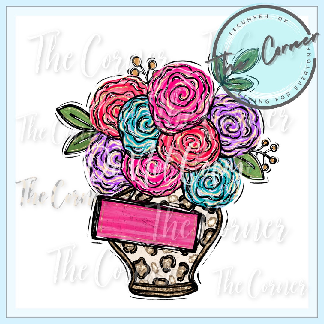 Spring Flower Htv Transfer- Flower Bouquet Sublimation- Floral Shirt ...