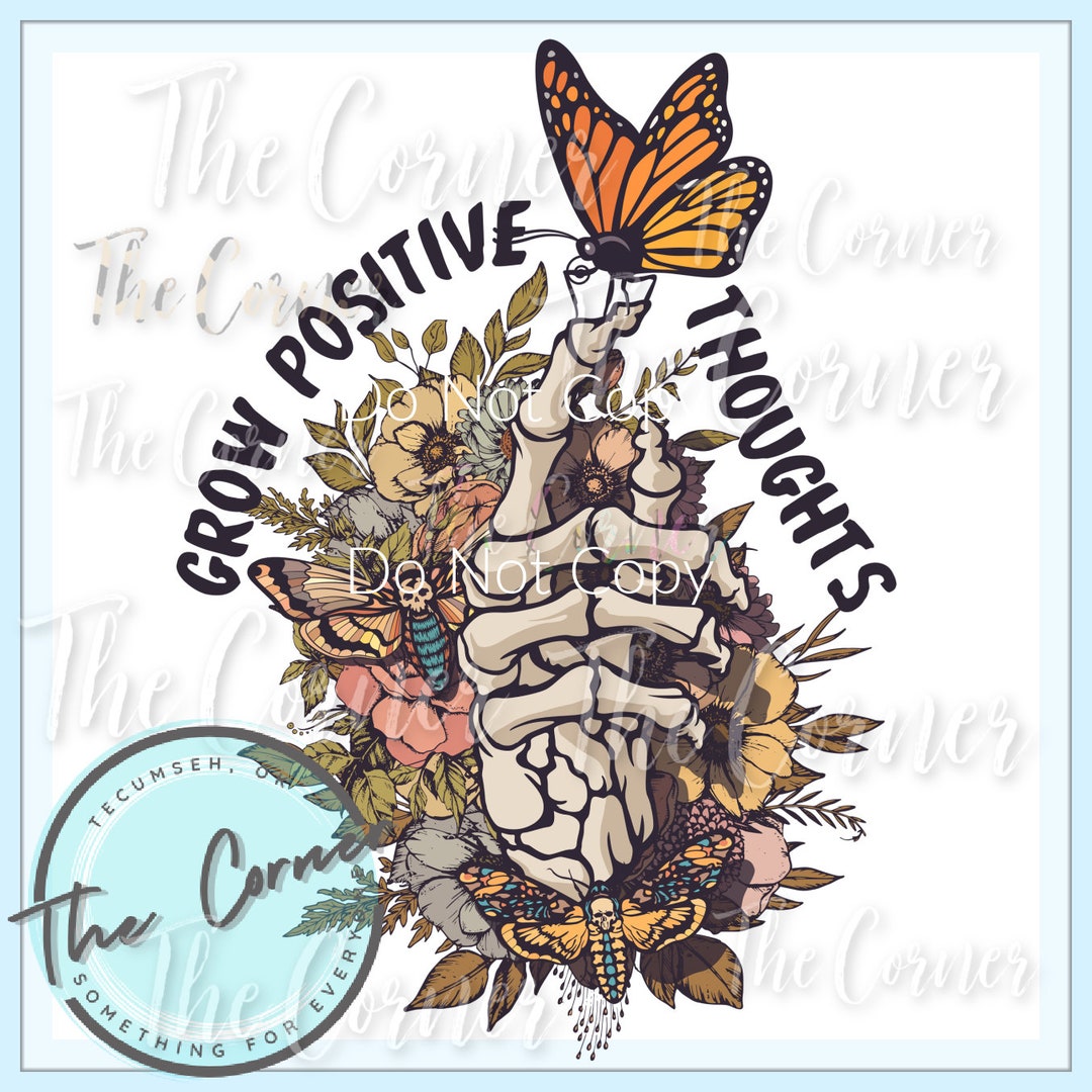 Boho Positive Htv Transfer Western Shirt Heat Transfer Skull Girl Wild ...