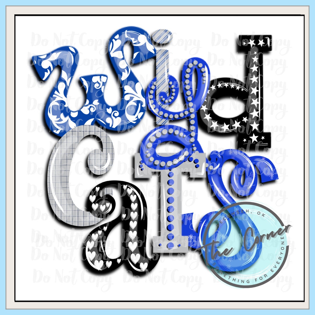 Wildcats Heat Transfer- Wildcats Mascot HTV Transfer- Football Team ...