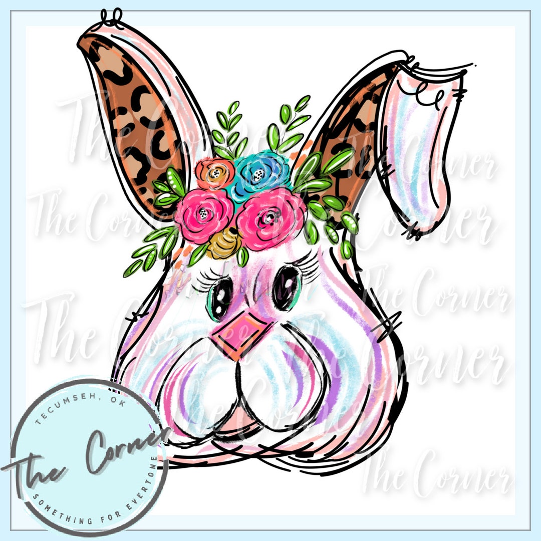 Easter Bunny Htv Transfer- Easter Cross Sublimation- Bunny Shirt Design ...
