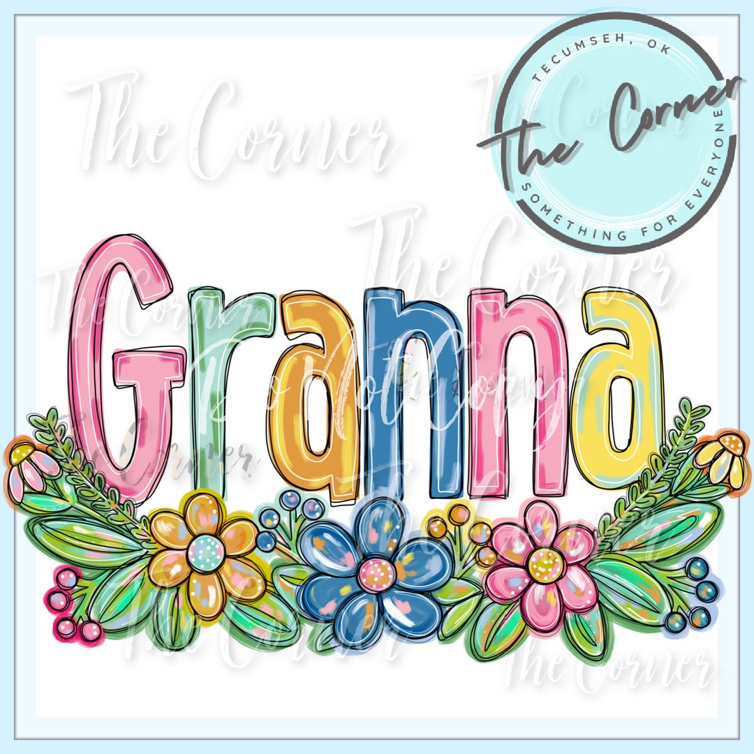 Blessed Granna Htv Transfer Granna Shirt Heat Transfer Granna Shirt ...