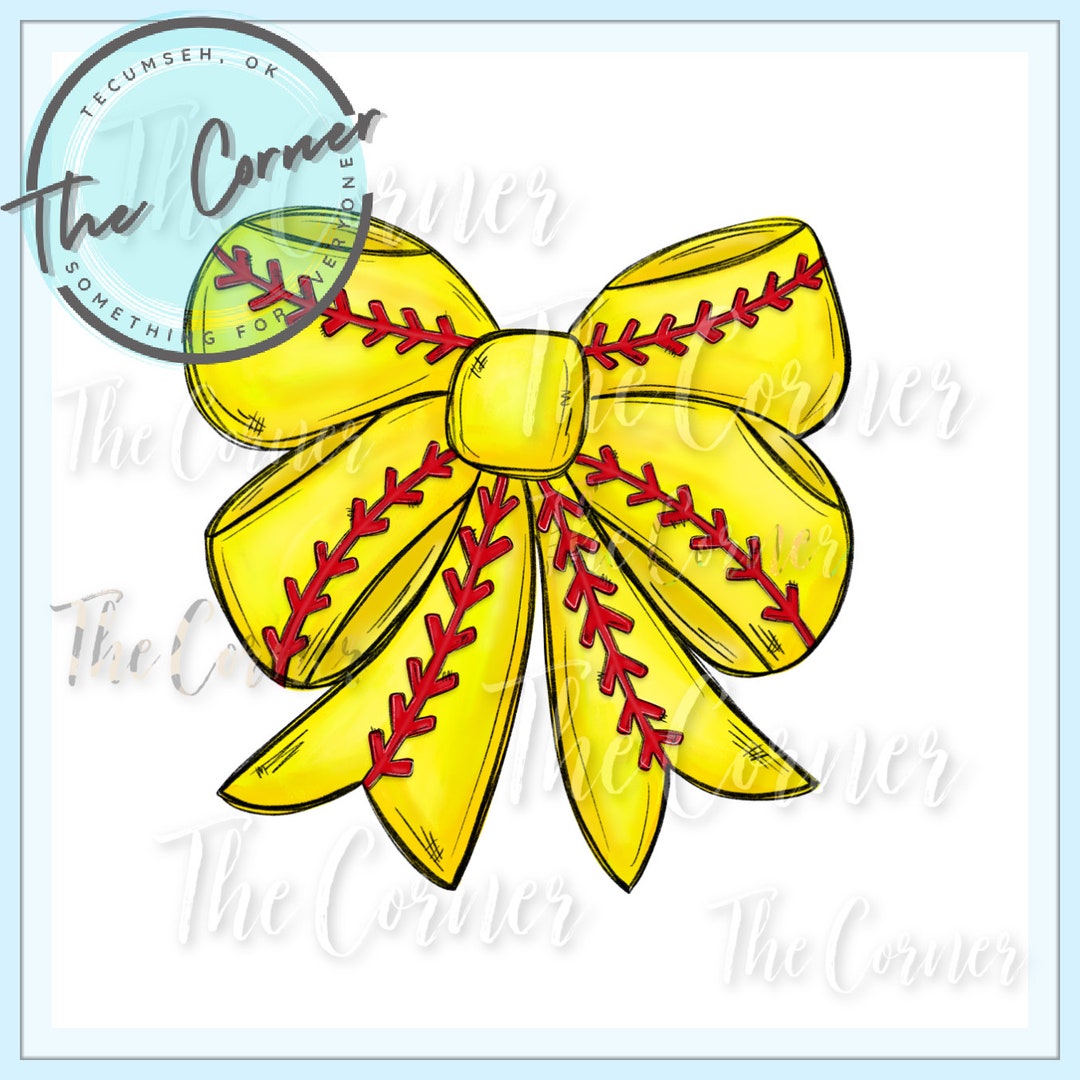 Softball Coquette Bow Htv Transfer- Softball Home Htv- Softball Bow ...