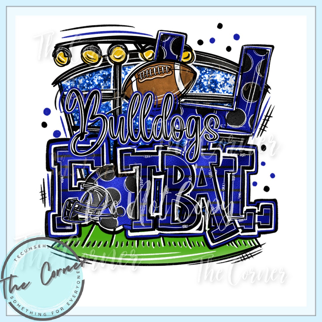 Bulldog Cheer Heat Press Transfer Bulldogss Mascot HTV Transfer ...